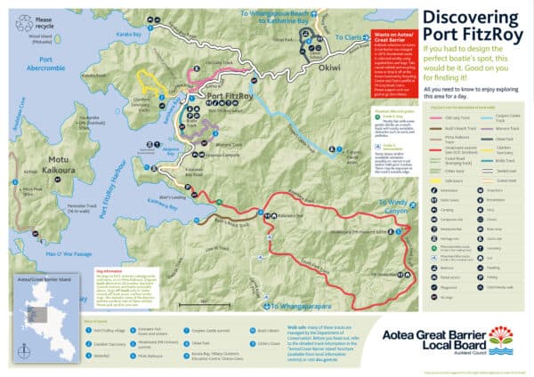 Maps to help you explore Aotea Great Barrier Island