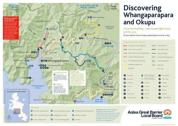 Maps to help you explore Aotea Great Barrier Island