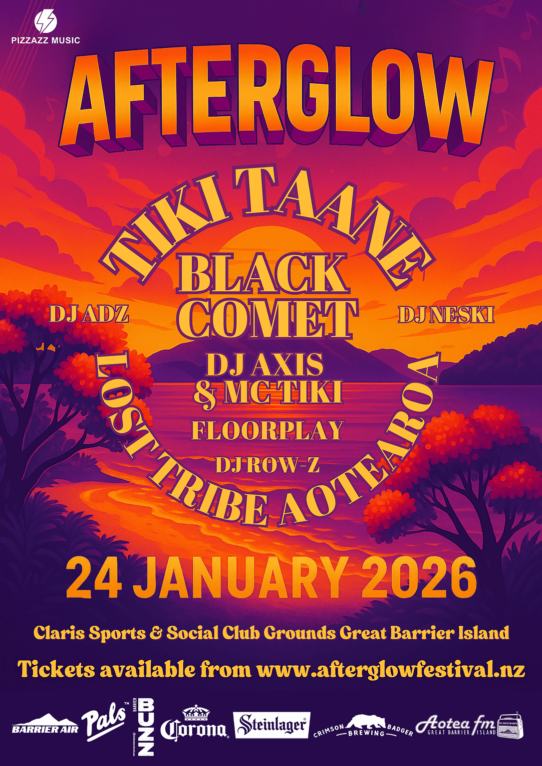 Afterglow Festival 2026 - Aotea Great Barrier Island